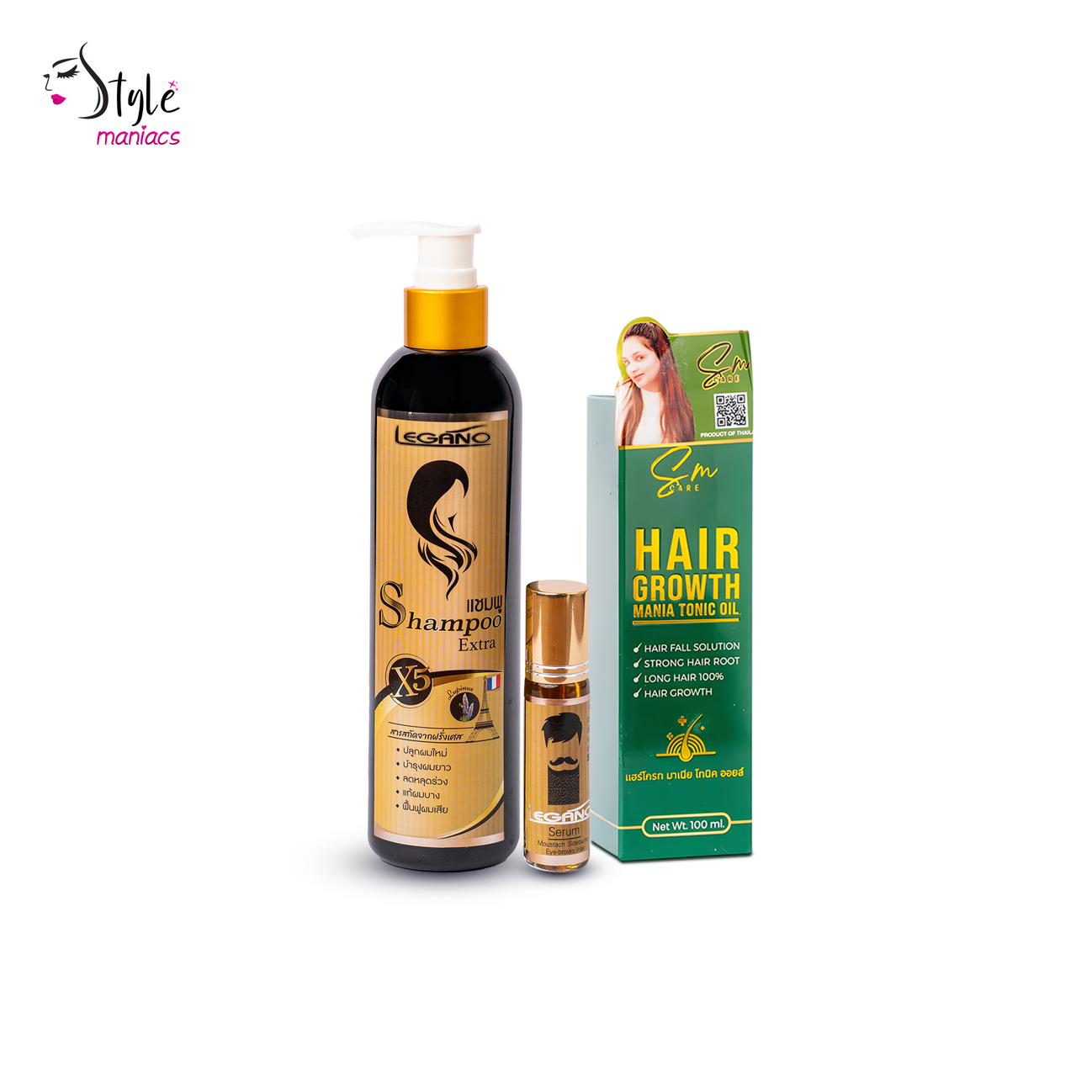 Combo: SM Tonic Hair Oil & Legano Hair Shampoo – Strong & Healthy Hair ...